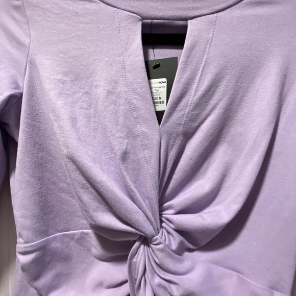 Fashion Nova | Tops | Nwt Fashionnova Crop Lilac Top Medium | Poshmark